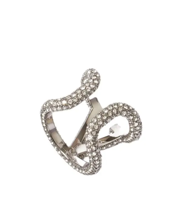 Valentino Garavani Vlogo Embellished Ring