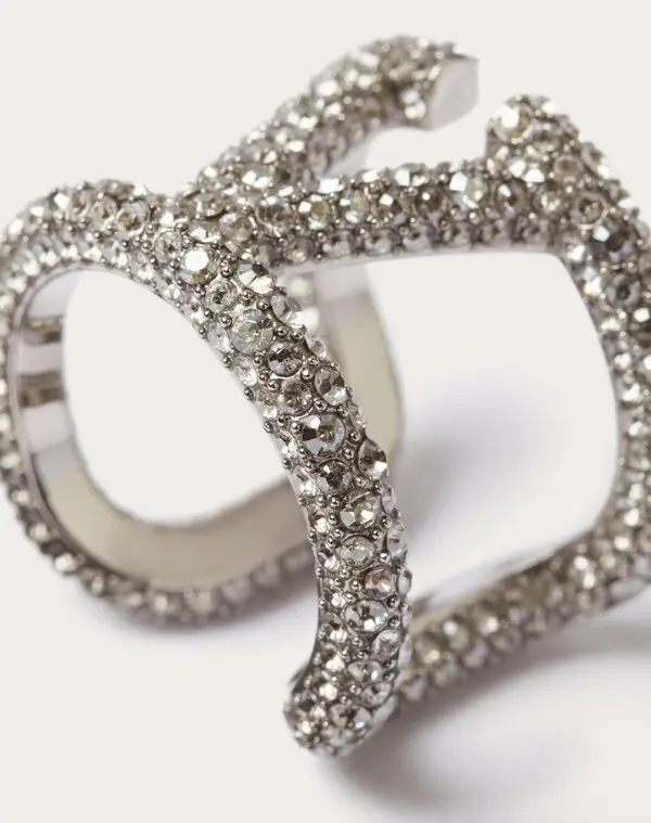 Valentino Garavani Vlogo Embellished Ring