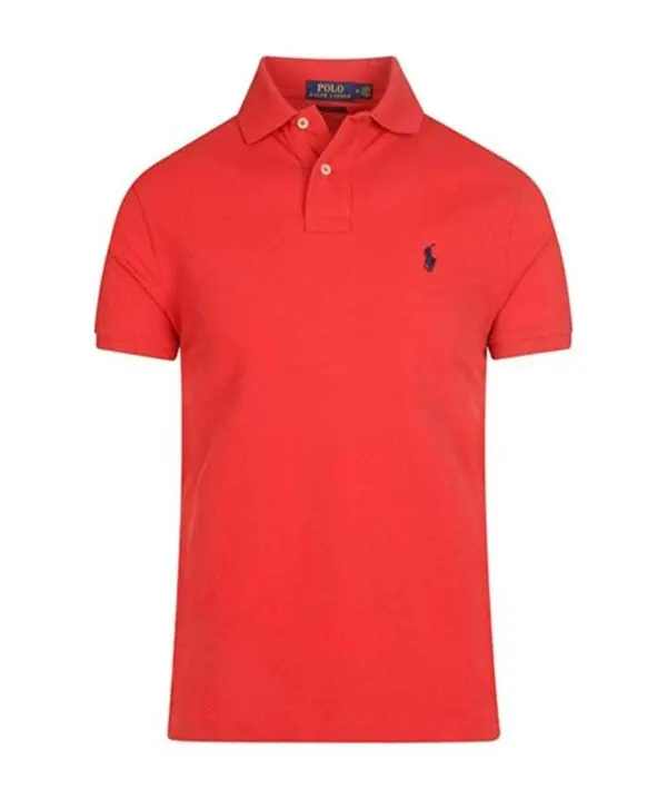 Polo Ralph Lauren Logo Embroidered Polo Shirt - Red