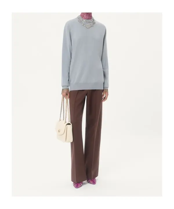 Valentino Garavani Embroidered Crew Neck Sweater