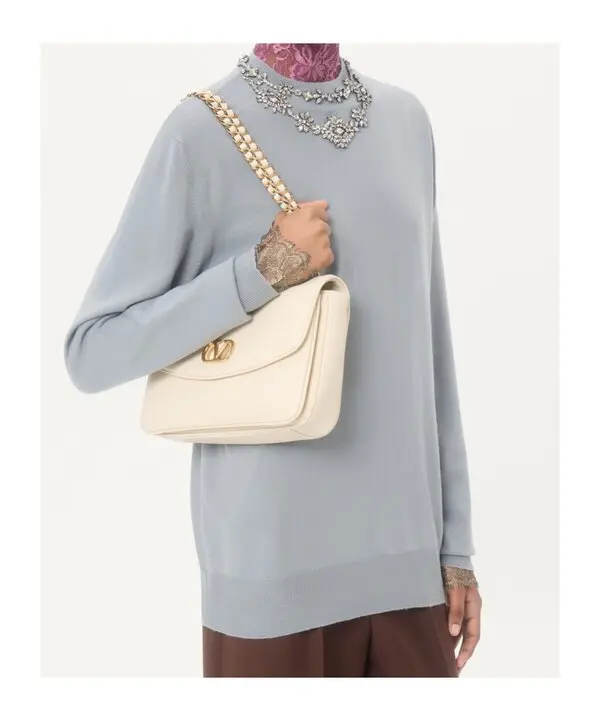 Valentino Garavani Embroidered Crew Neck Sweater