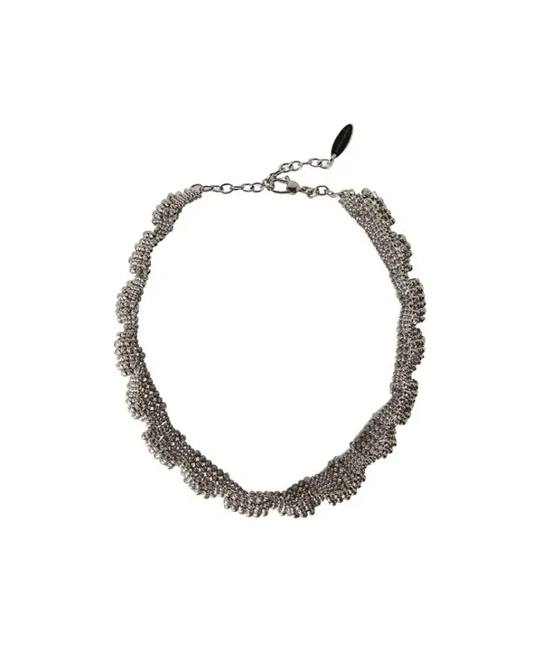 Brunello Cucinelli Silver Embellished Shaping Collar - Multicolor