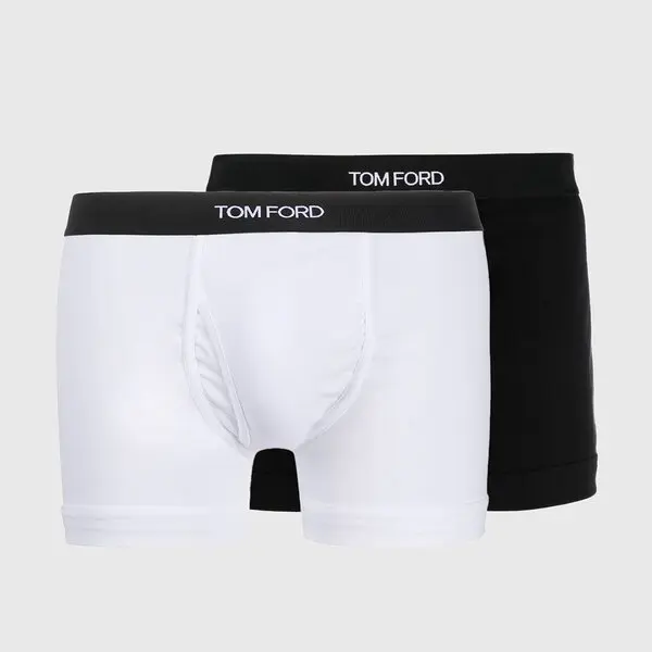 TOM FORD Logo Waistband Pack Of Two Boxers