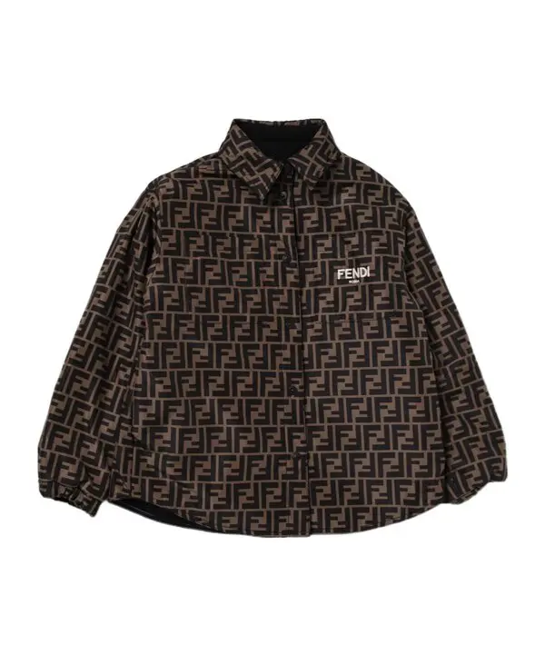 Fendi Long-sleeve Shirt Jacket With Classic Collar