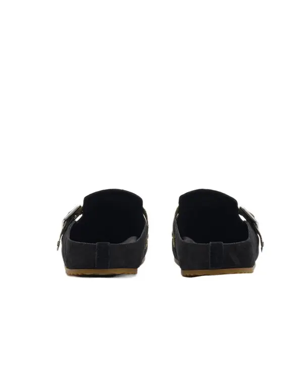 Burberry Checked Slip-on Clogs - Black