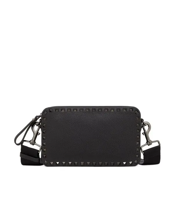 Valentino Garavani Rockstud Zipped Crossbody Bag - Black