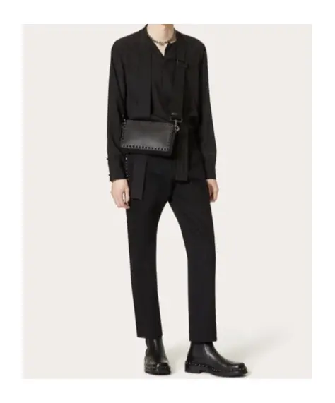 Valentino Garavani Rockstud Zipped Crossbody Bag