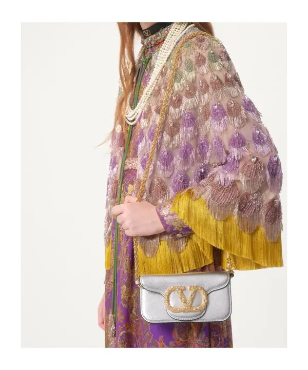 Valentino Garavani Locò Foldover Top Small Shoulder Bag