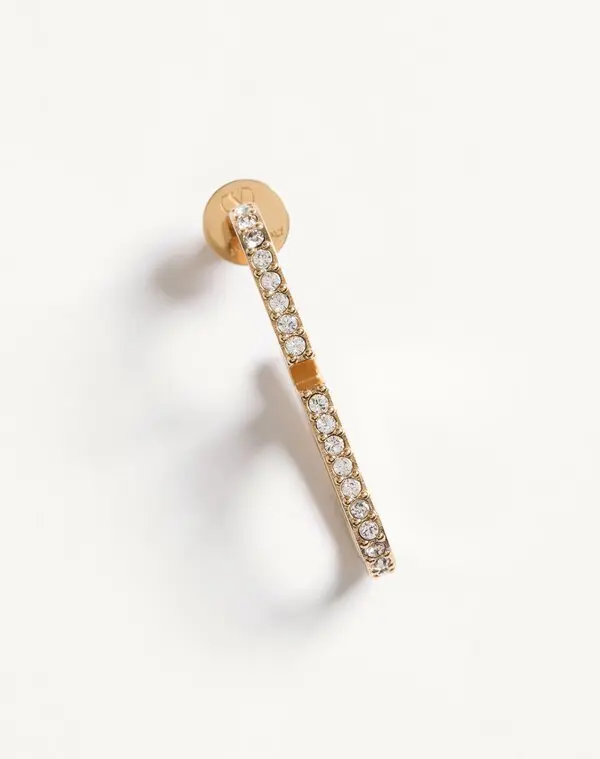 Valentino Garavani Vlogo Signature Earrings With Swarovski Crystals - Yellow