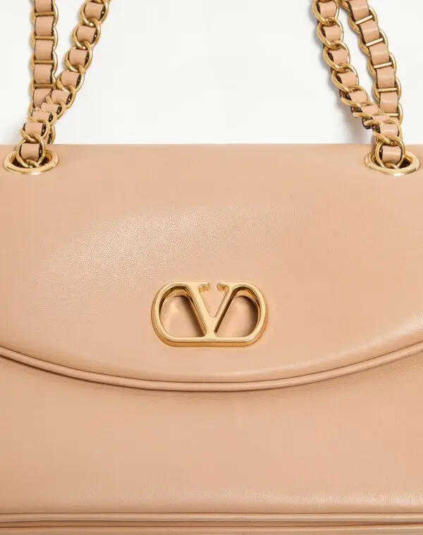 Valentino Garavani Djuna Chain Shoulder Bag - Nude