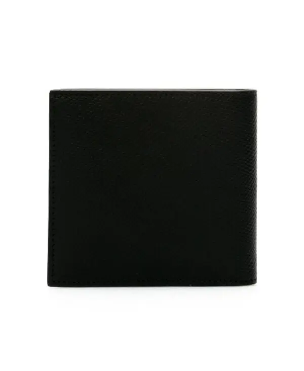 Celine Bi-fold Card Holder In Grained Calfskin