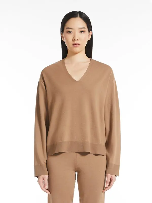 Max Mara V-neck Knitted Pullover