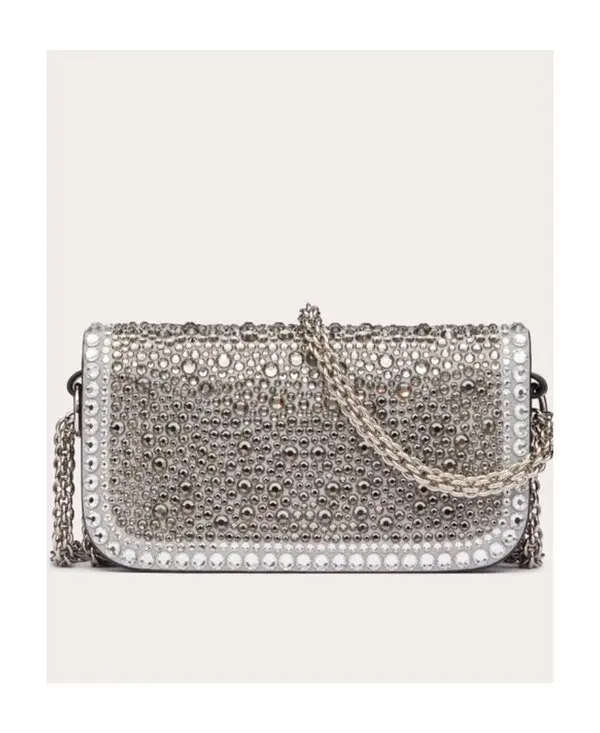 Valentino Garavani Rhinestone Embellished Small Shoulder Bag