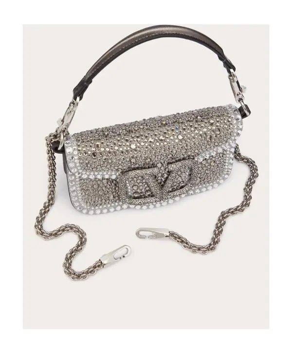 Valentino Garavani Rhinestone Embellished Small Shoulder Bag