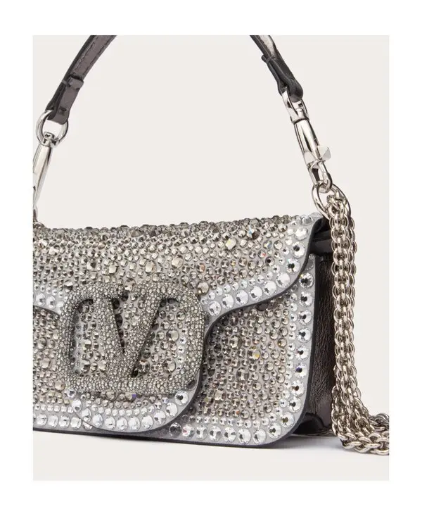 Valentino Garavani Rhinestone Embellished Small Shoulder Bag