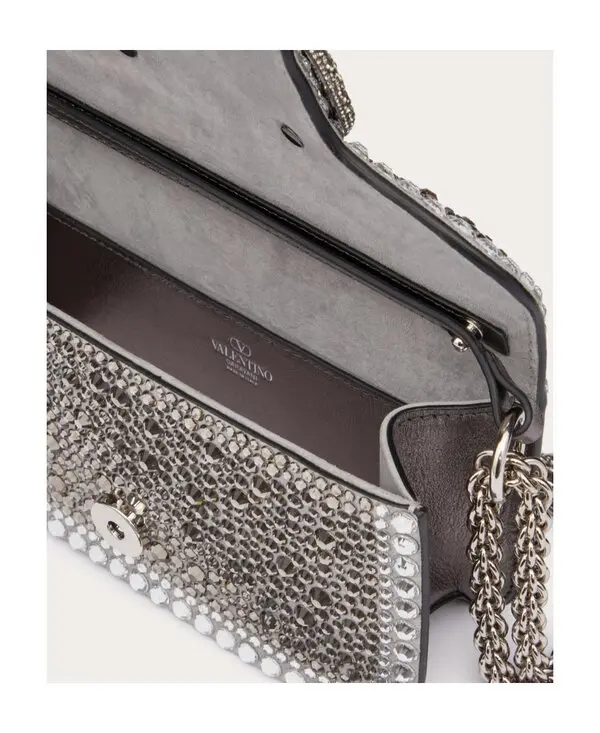 Valentino Garavani Rhinestone Embellished Small Shoulder Bag