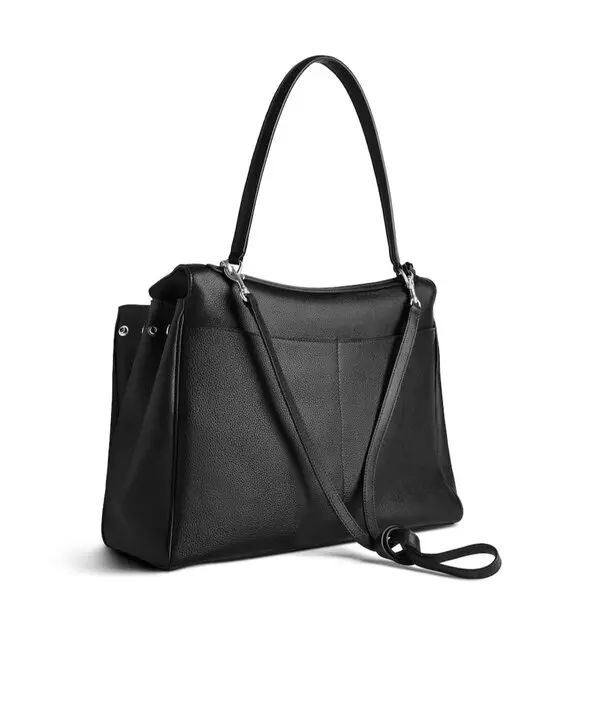 Balenciaga Rodeo Handbag, Grained Calfskin - Black