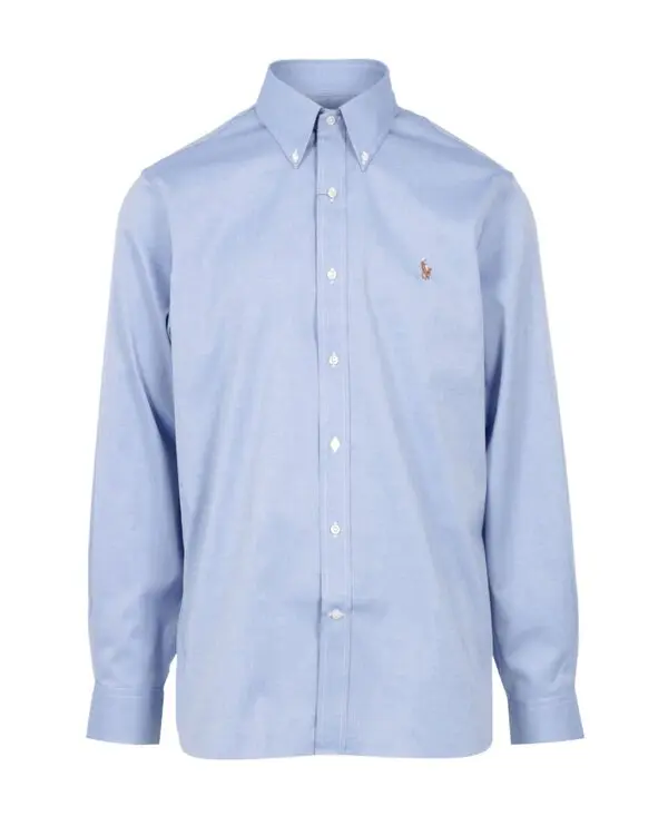 Polo Ralph Lauren Logo Embroidered Button-up Shirt - Blue