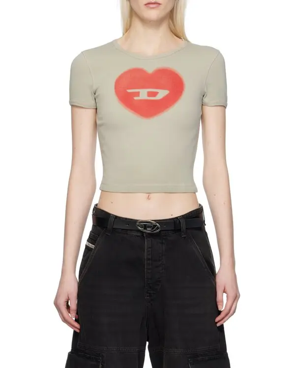 DIESEL® Heart Logo Printed T-shirt