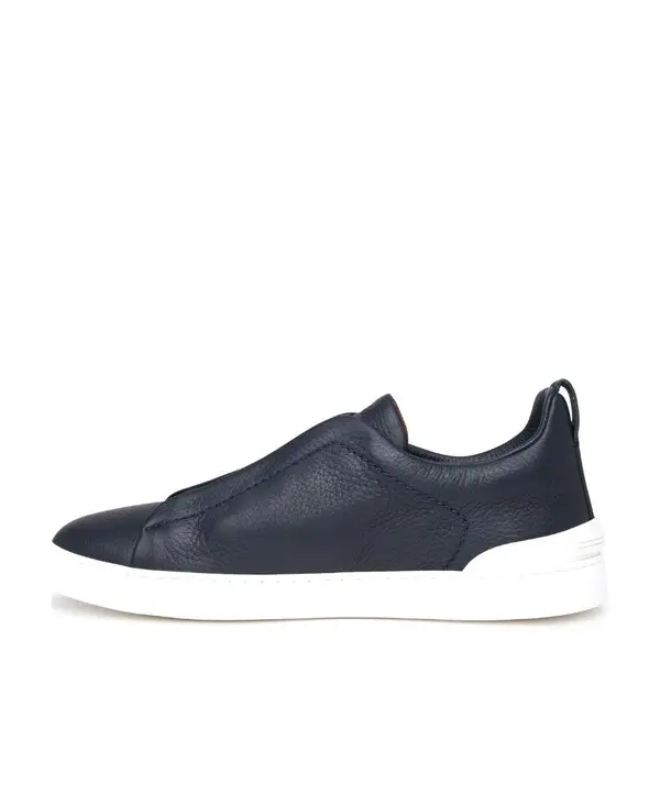 Zegna Triple Stitch Slip-on Sneakers