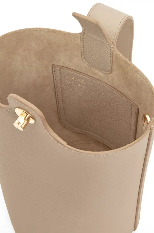 Loewe Pebble Mini Bucket Bag - Nude