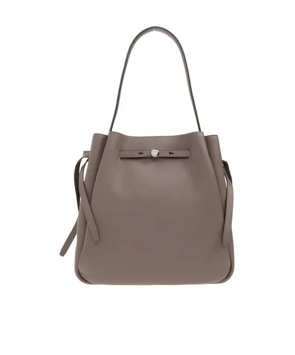 Tory Burch Romy Drawstring Shoulder Bag - Grey