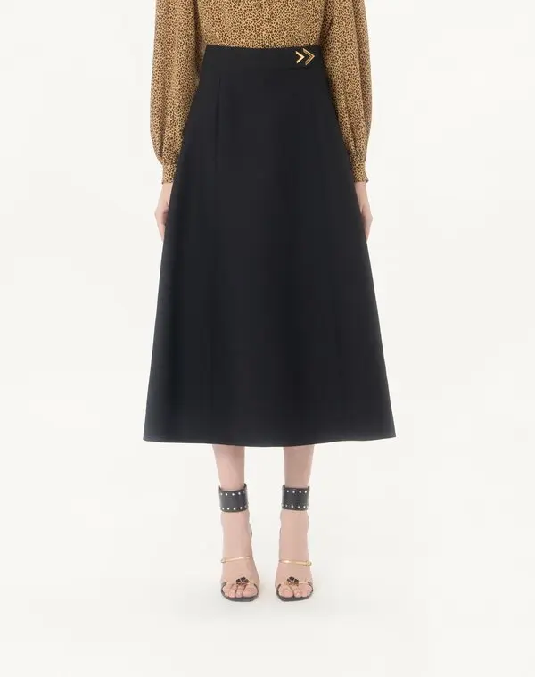 Valentino Garavani Crepe Couture Midi Skirt