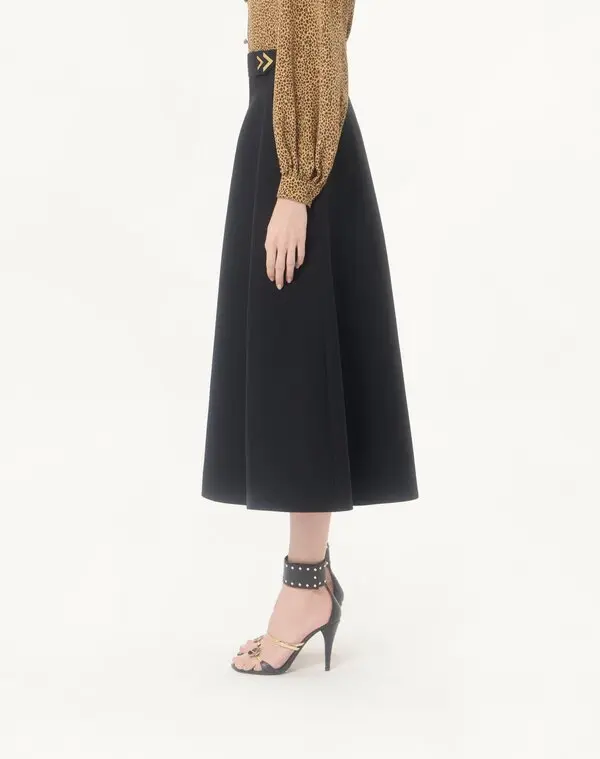 Valentino Garavani Crepe Couture Midi Skirt