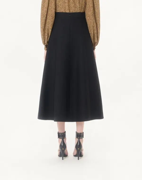 Valentino Garavani Crepe Couture Midi Skirt