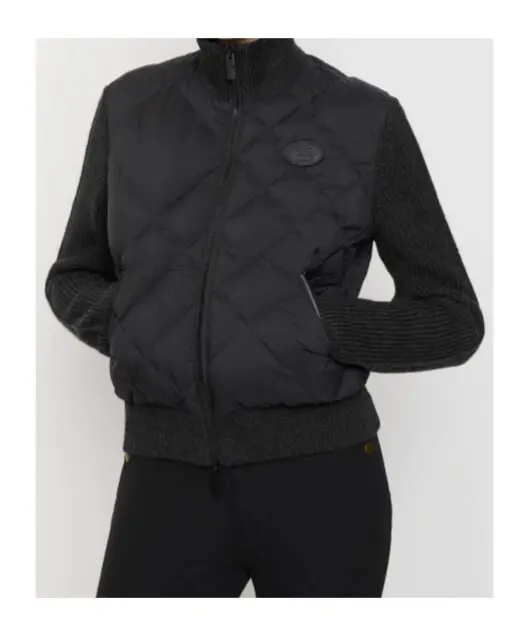 Burberry Kelsley Zip-up Quilted Jacket - Black