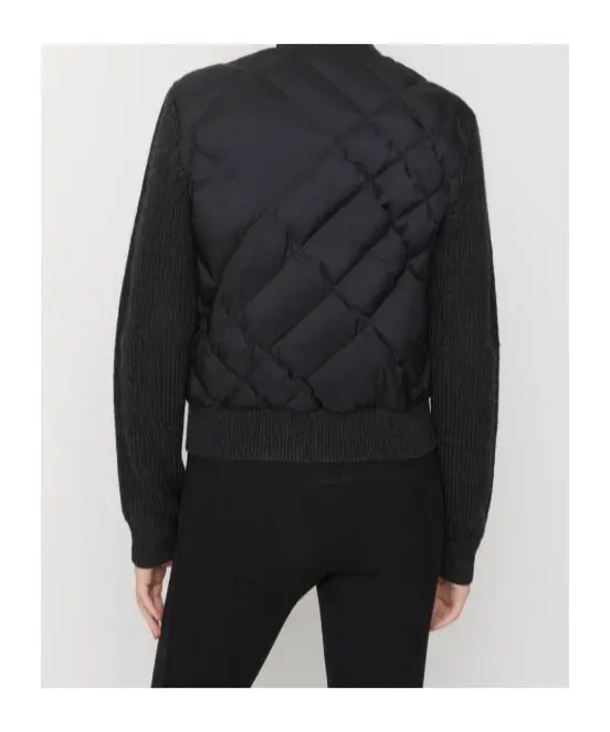 Burberry Kelsley Zip-up Quilted Jacket - Black