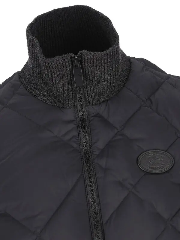 Burberry Kelsley Zip-up Quilted Jacket - Black