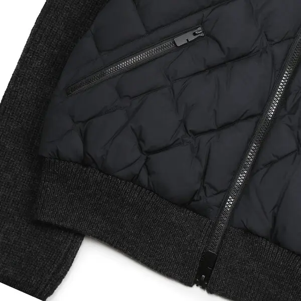 Burberry Kelsley Zip-up Quilted Jacket - Black
