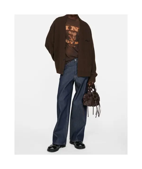 Acne Studios Logo Patch Wide-leg Jeans