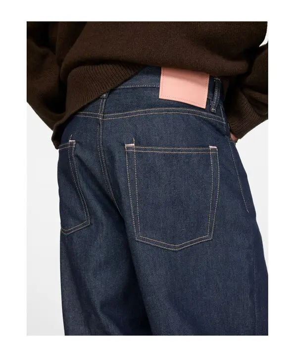 Acne Studios Logo Patch Wide-leg Jeans
