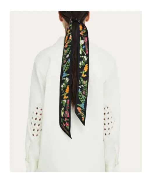 FERRAGAMO Eden Shoes Print Bandeau Scarf