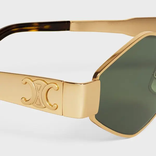 Celine Triomphe Metal 02 Sunglasses - Green