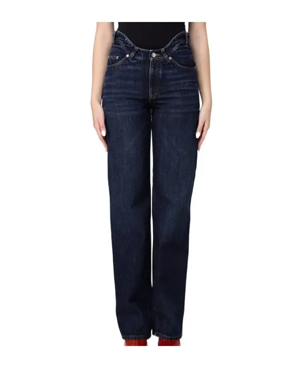 JEAN PAUL GAULTIER Curved Bootcut Denim Jeans