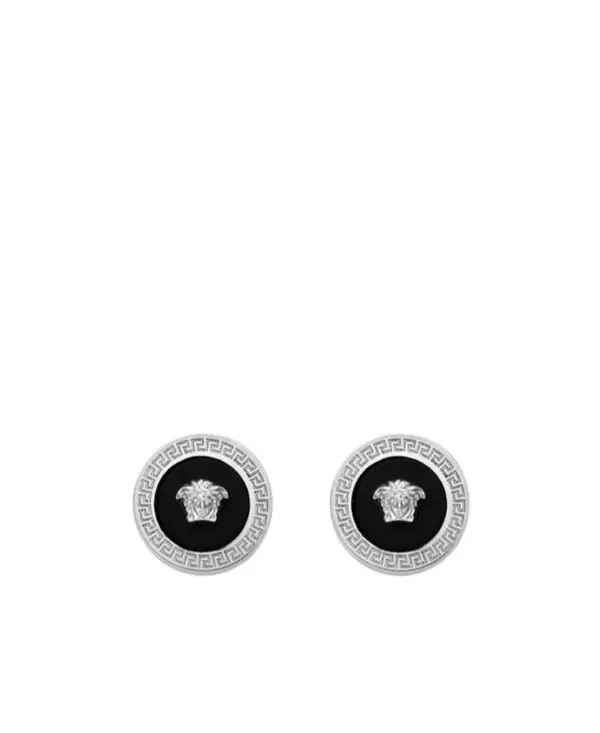 Versace Medusa Stud-embellished Earrings - Black