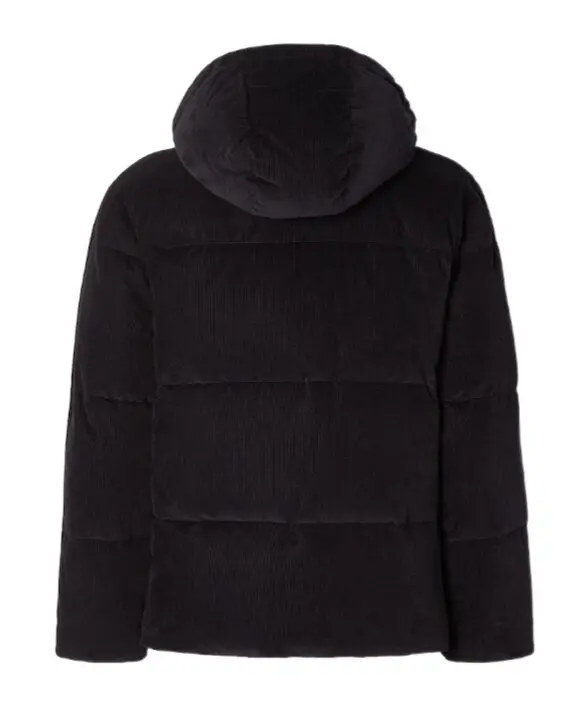 Fendi Corduroy Down Jacket With Drawstring Hood