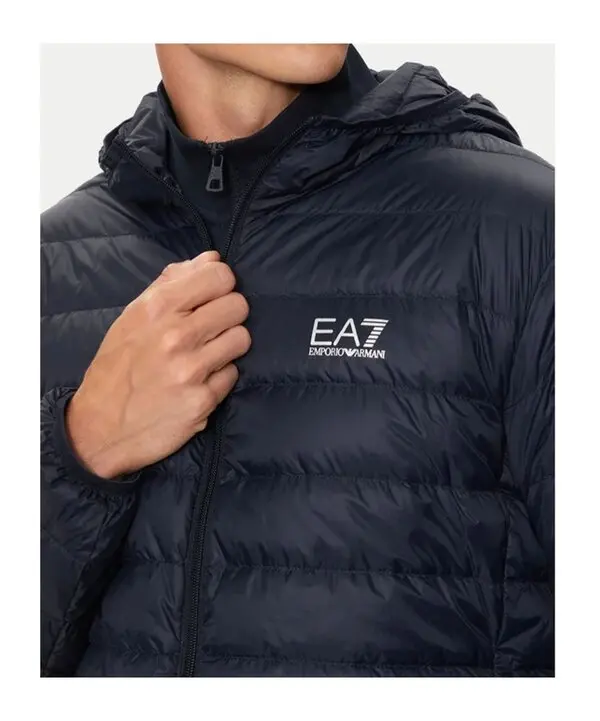 EA7 Quilted Down Jacket With Hood