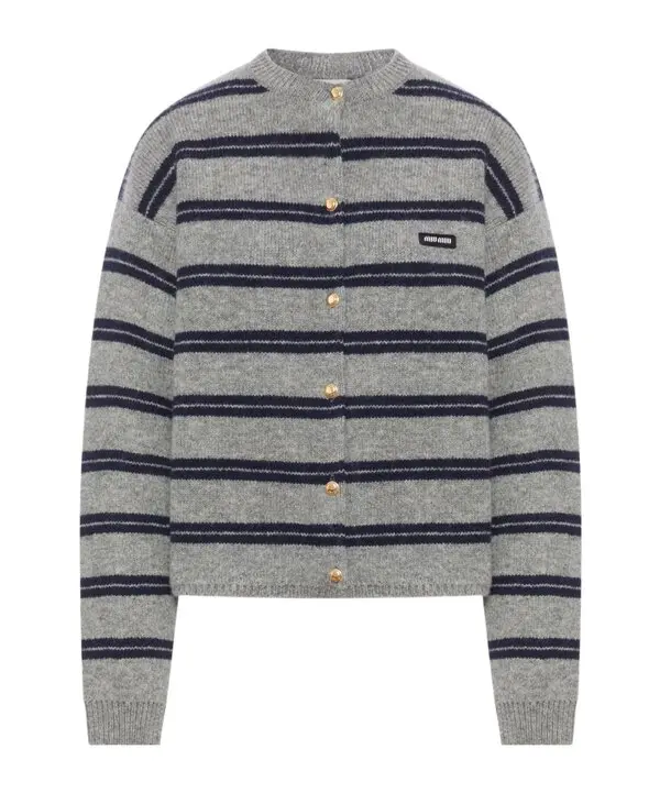 Miu Miu Striped Button-up Cardigan - No