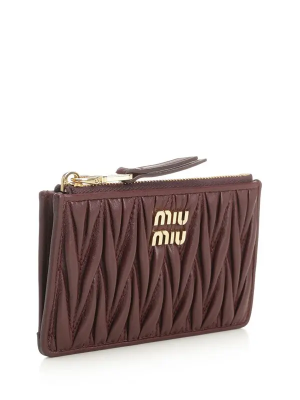 Miu Miu Matelass Zipped Wallet