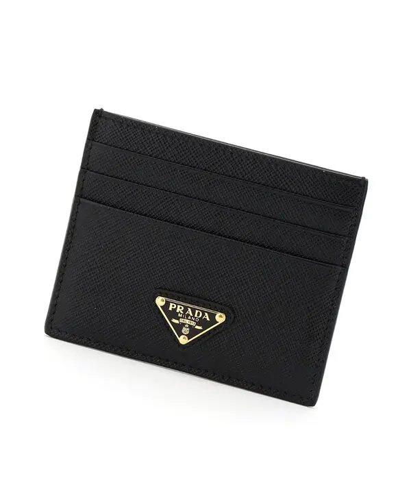 Prada Logo Plaque Card Holder