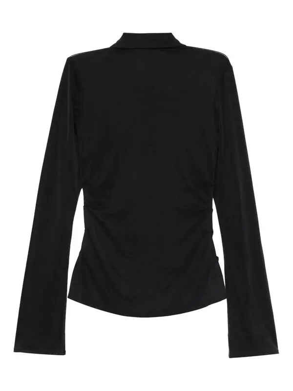 AVAVAV Draped Button-up Top - No