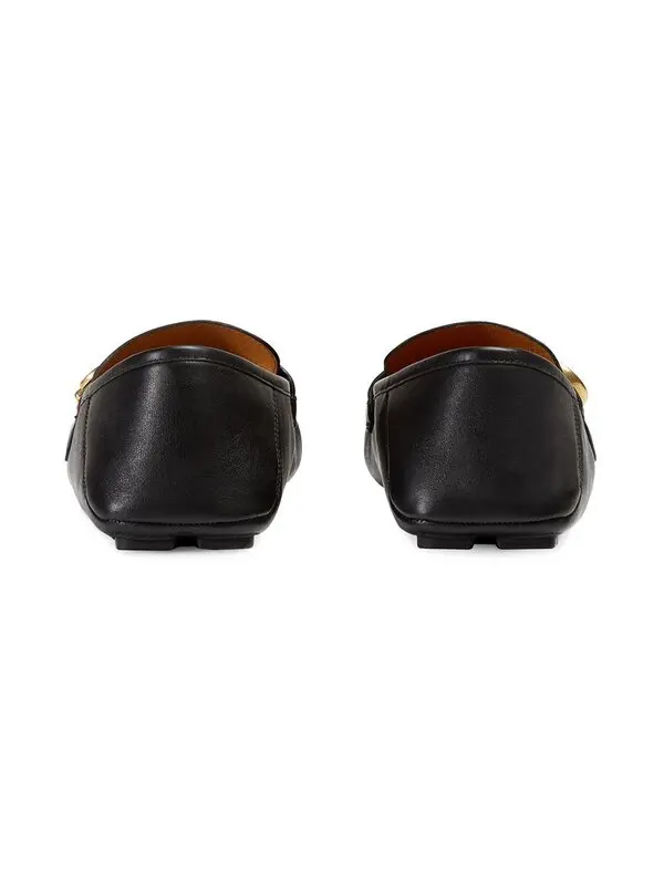 Gucci Leather Driver With Web