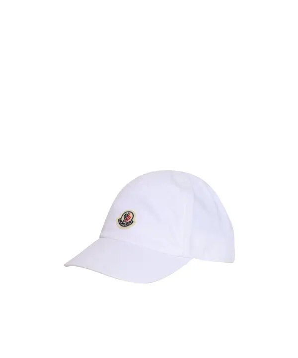 Moncler Gabardine Baseball Cap - White