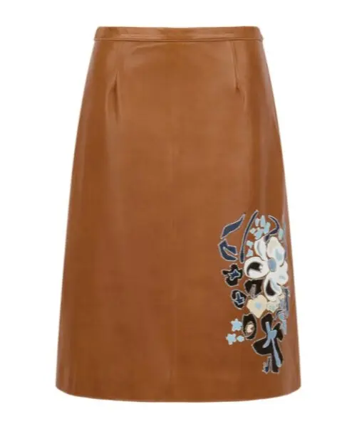 Marni Floral Inlay Midi Skirt