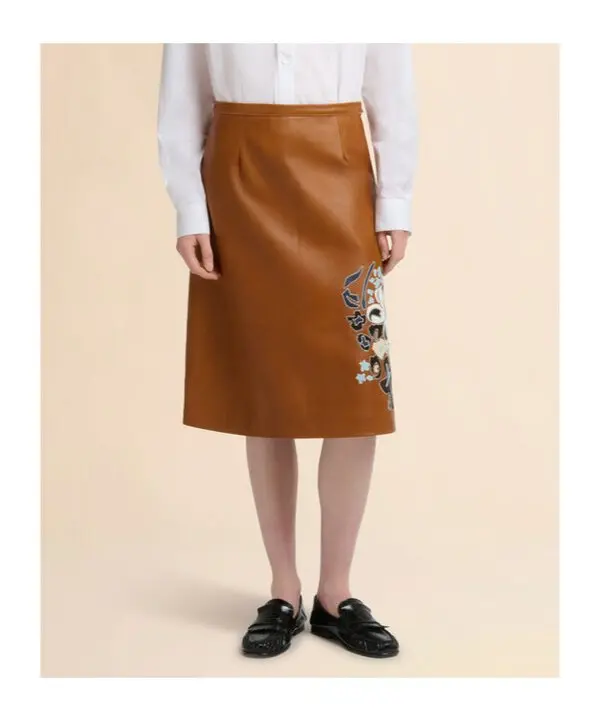 Marni Floral Inlay Midi Skirt