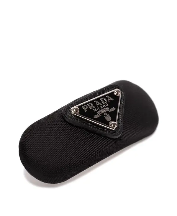 Prada Logo Plaque Hair Clip